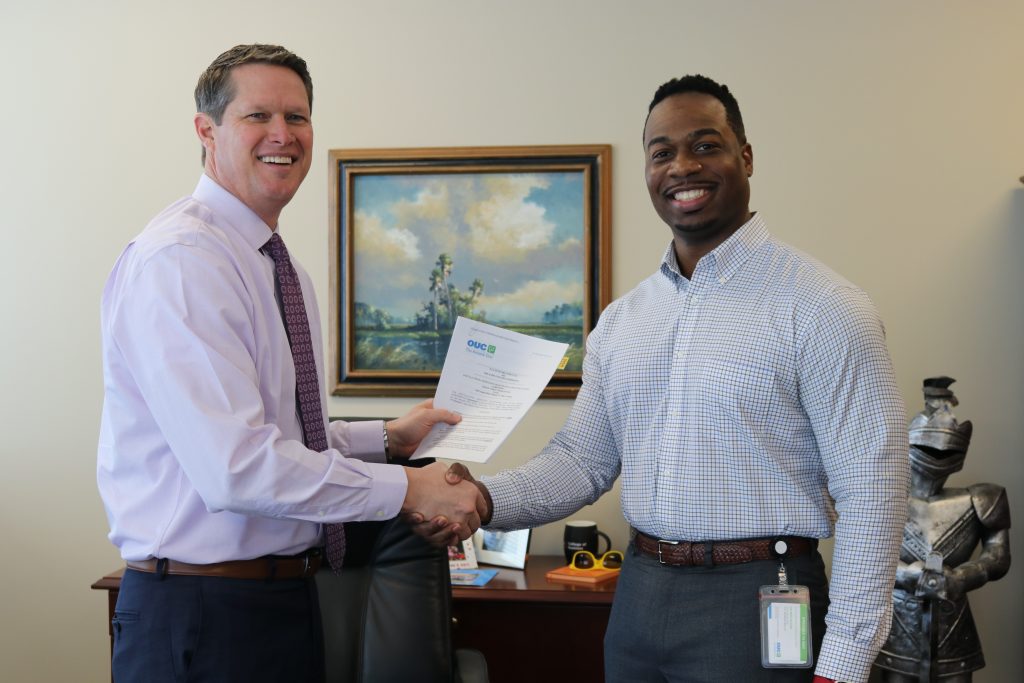 OUC Signs First Commercial EV Charging Station Contract - OUConnect