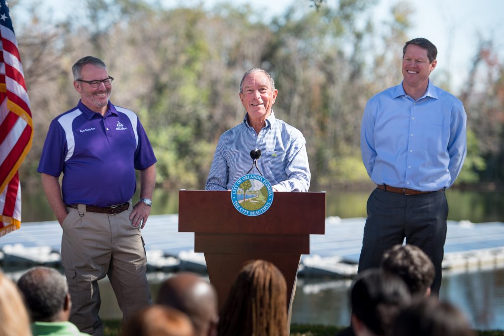 Michael Bloomberg Highlights Sustainability at OUC Facility - OUConnect